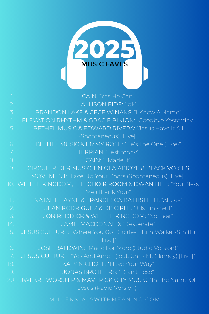 2025 Music Faves – Millennials with Meaning